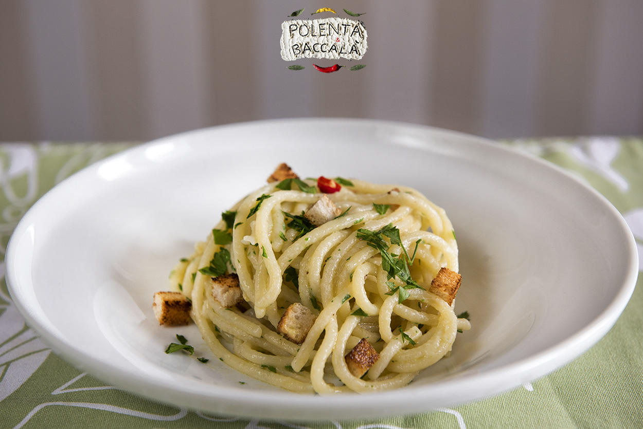 Spaghetti with Colatura di Alici – Polenta & Baccalá