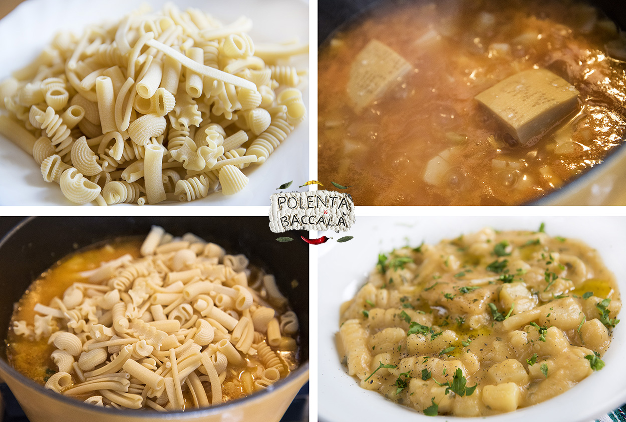 Pasta e Patate – Pasta and Potatoes, Neapolitan Style – Polenta & Baccalá