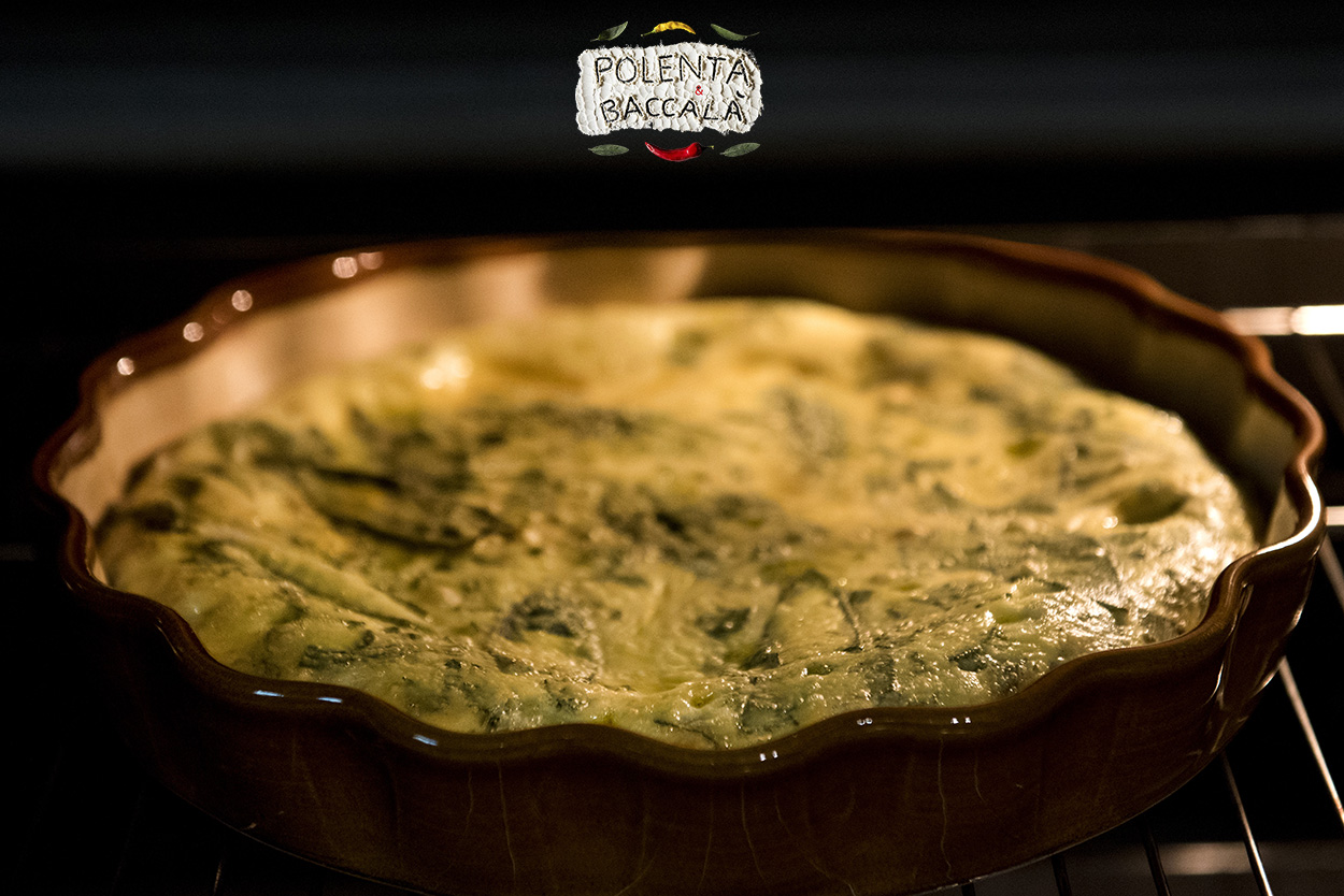 Salviata – Sage “Oven Omelette”, Ancient Tuscan Recipe – Polenta & Baccalá