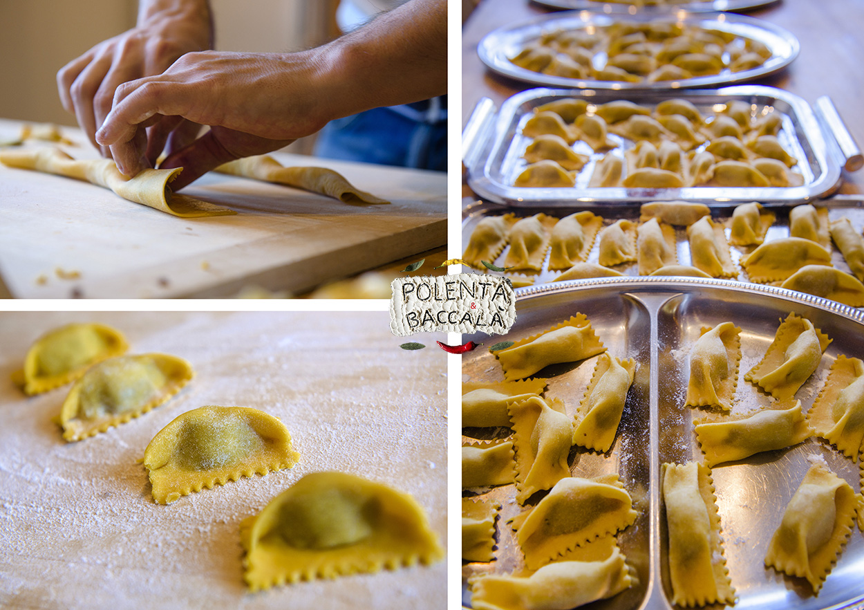 Agnolotti al Brasato – Pasta Filled with Braised Beef – Polenta & Baccalá