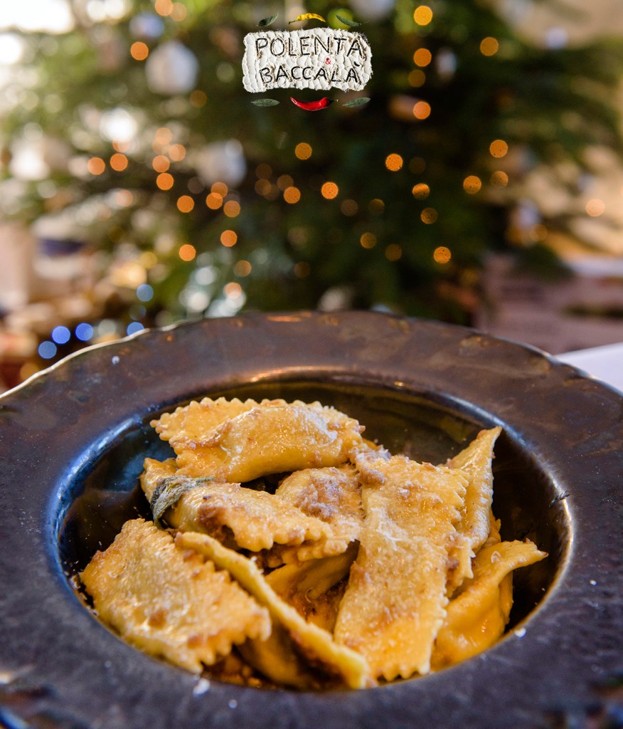 Agnolotti al Brasato – Pasta Filled with Braised Beef – Polenta & Baccalá