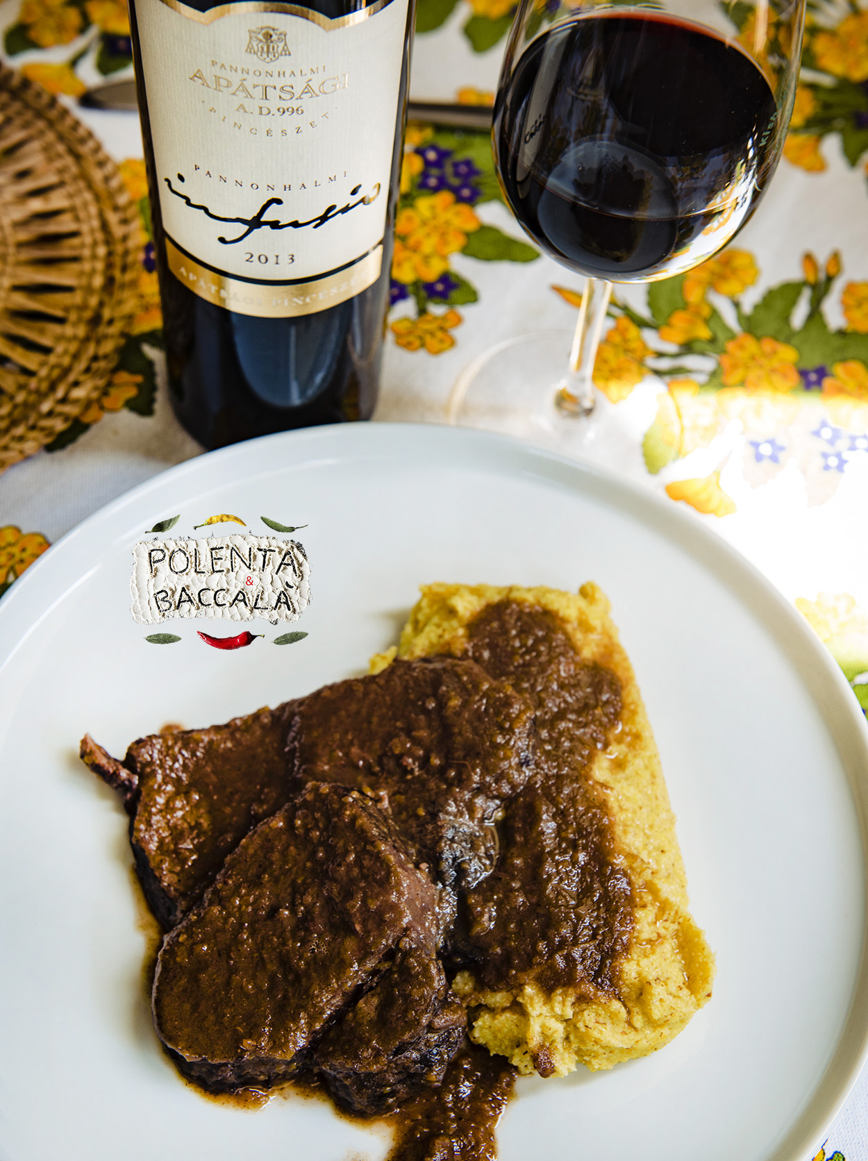 Brasato di Manzo – Beef Braised in Red Wine – Polenta & Baccalá