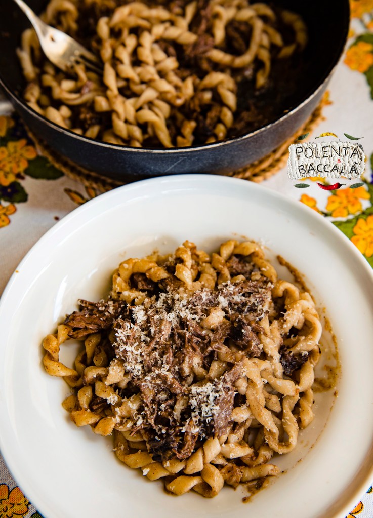 Brasato di Manzo – Beef Braised in Red Wine – Polenta & Baccalá