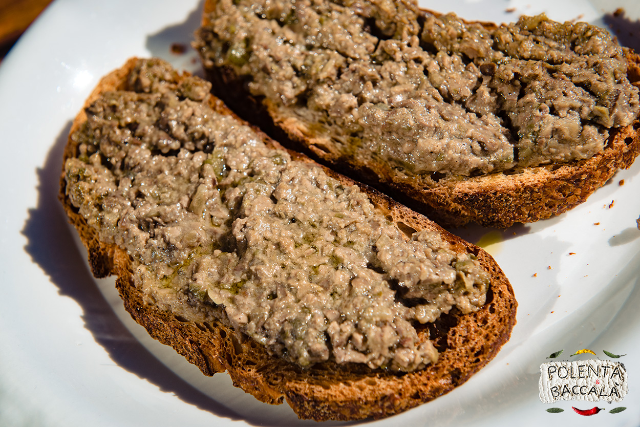 Crostino Toscano – Chicken Liver Pâté, Tuscan Recipe – Polenta & Baccalá
