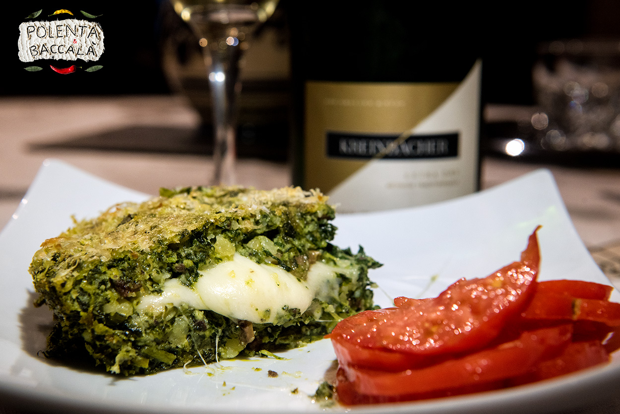 Dandelions Cake, with Potatoes and Provola Cheese – Tortino con ...