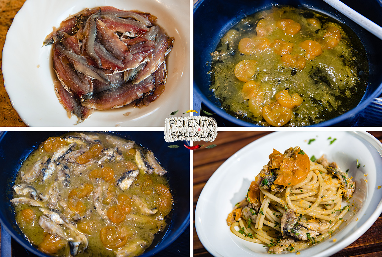 Pasta with Pilchards and Yellow Tomatoes – Spaghettoni con le Sarde e ...