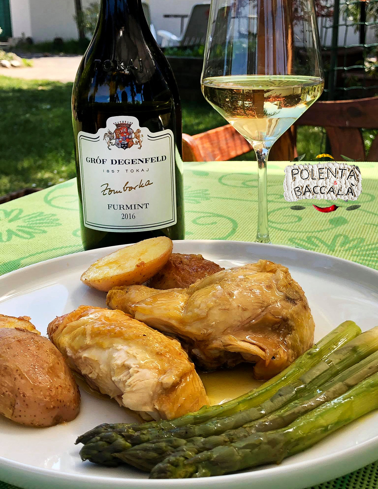Roast Chicken, in Cocotte – Polenta & Baccalá
