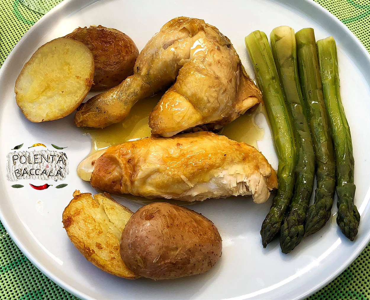 Roast Chicken, in Cocotte – Polenta & Baccalá