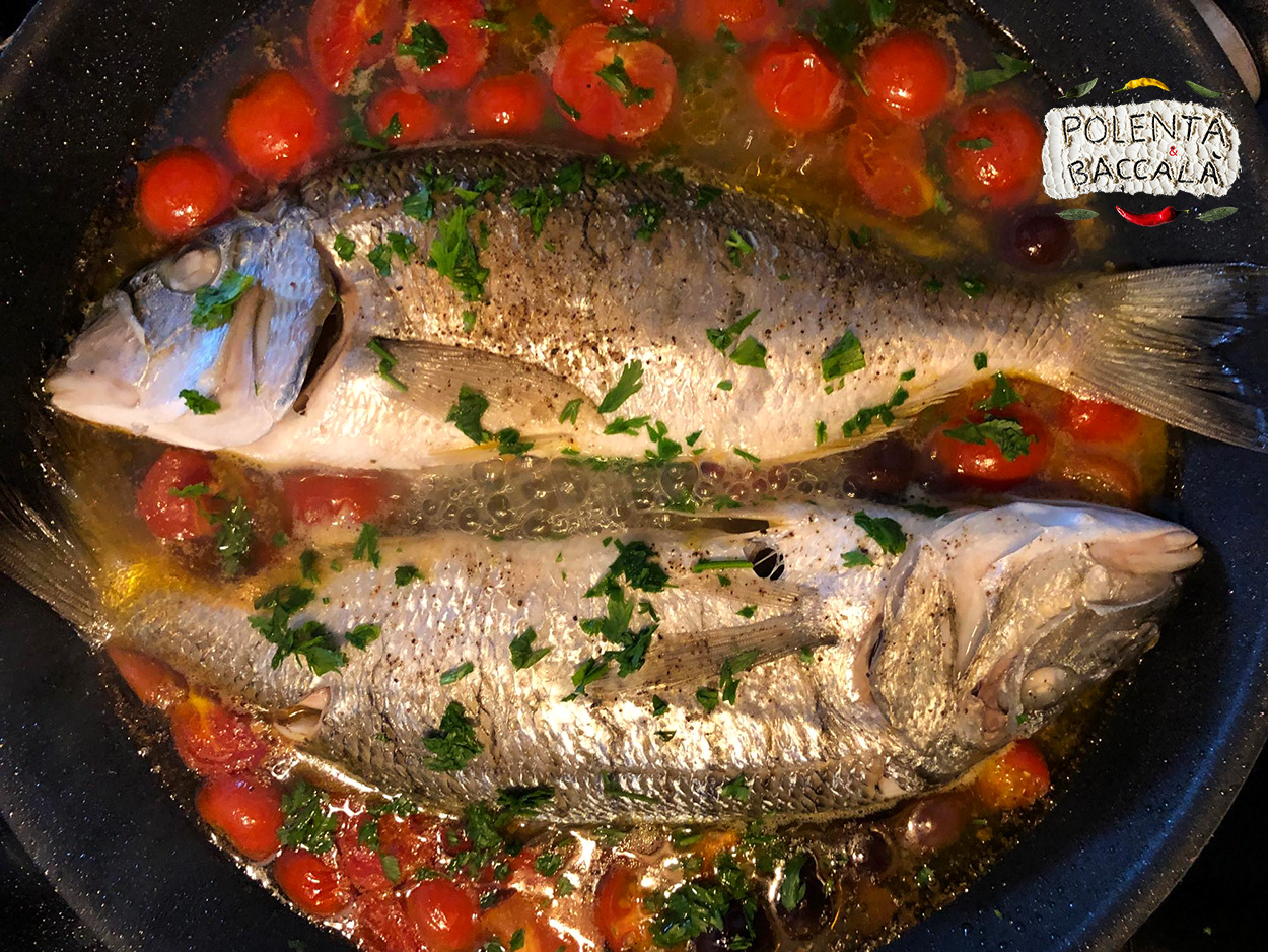 Mormore All’Acqua Pazza – Poached Sea Fish – Polenta & Baccalá
