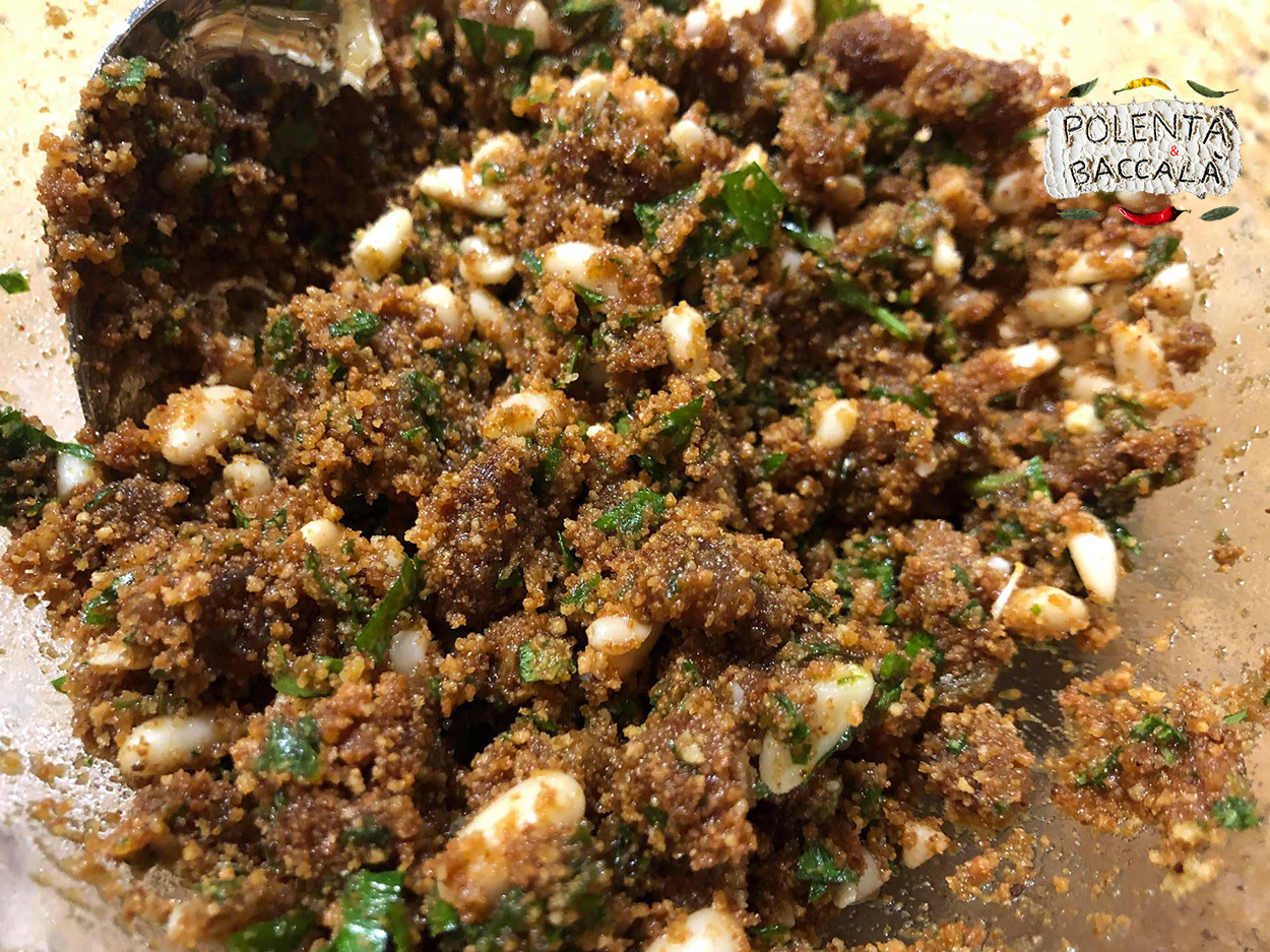 Sarde a Beccafico – Palermitan Stuffed Sardines – Polenta & Baccalá
